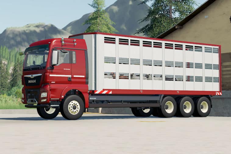 Download the MAN TGX 26.440 Animal Transport Truck – FS19 Mods