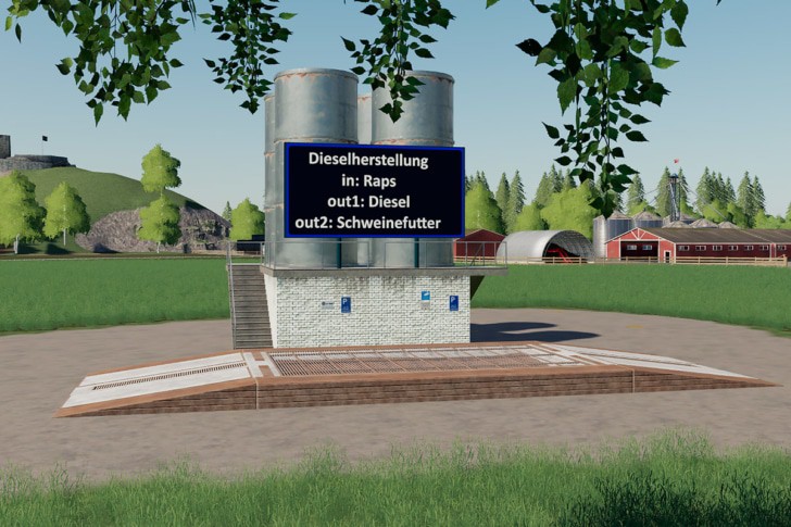 FS19 Mods • Placeable Diesel & Pig Food Production • Yesmods