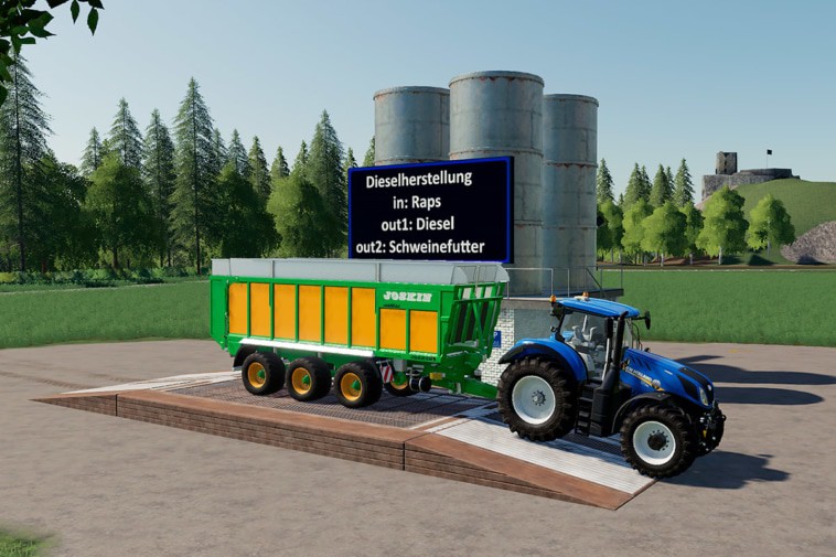 FS19 Mods • Placeable Diesel & Pig Food Production • Yesmods