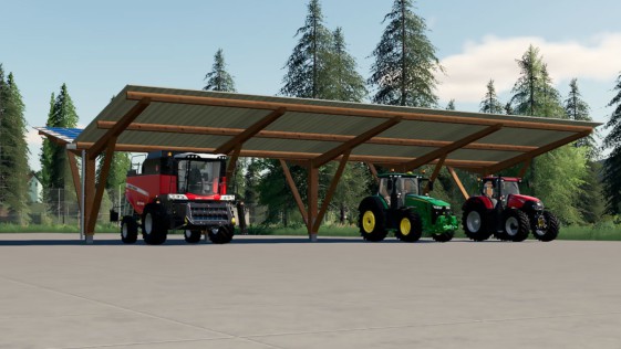 FS19 Mods • The Placeable Vehicle Shed (with Workshop) • Yesmods