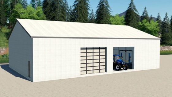 Download FS19 Mods • (Placeable) Open Front Vehicle Shed