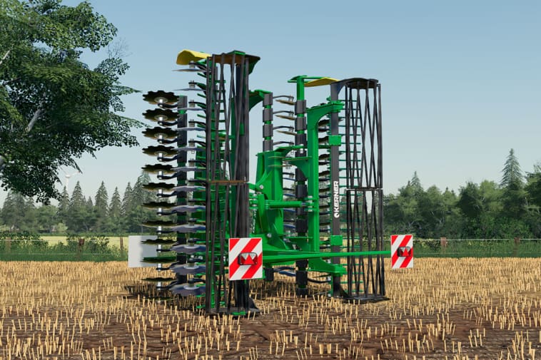 Great FS19 Mods • Kerner Helix 600 Harrow • Yesmods