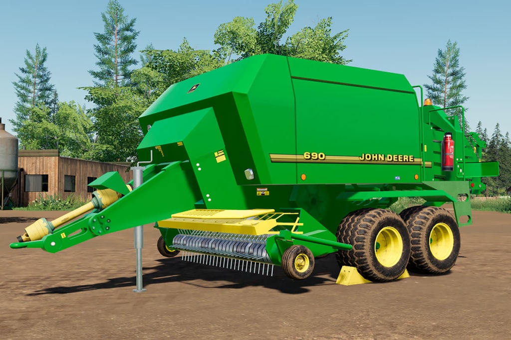 FS19 Mods • John Deere 690 Baler • Yesmods