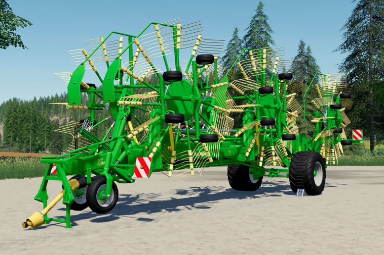 Great FS19 Mods • Krone Swadro 2000 Rake • Yesmods