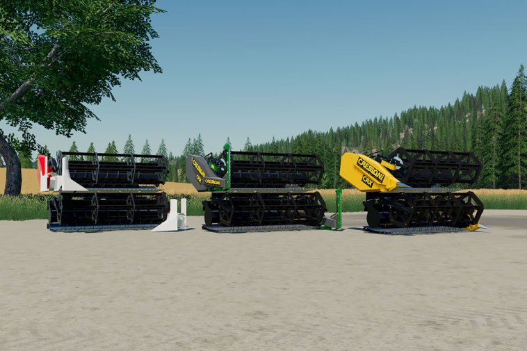 FS19 Mods • Cressoni CRX Foldable Headers • Yesmods